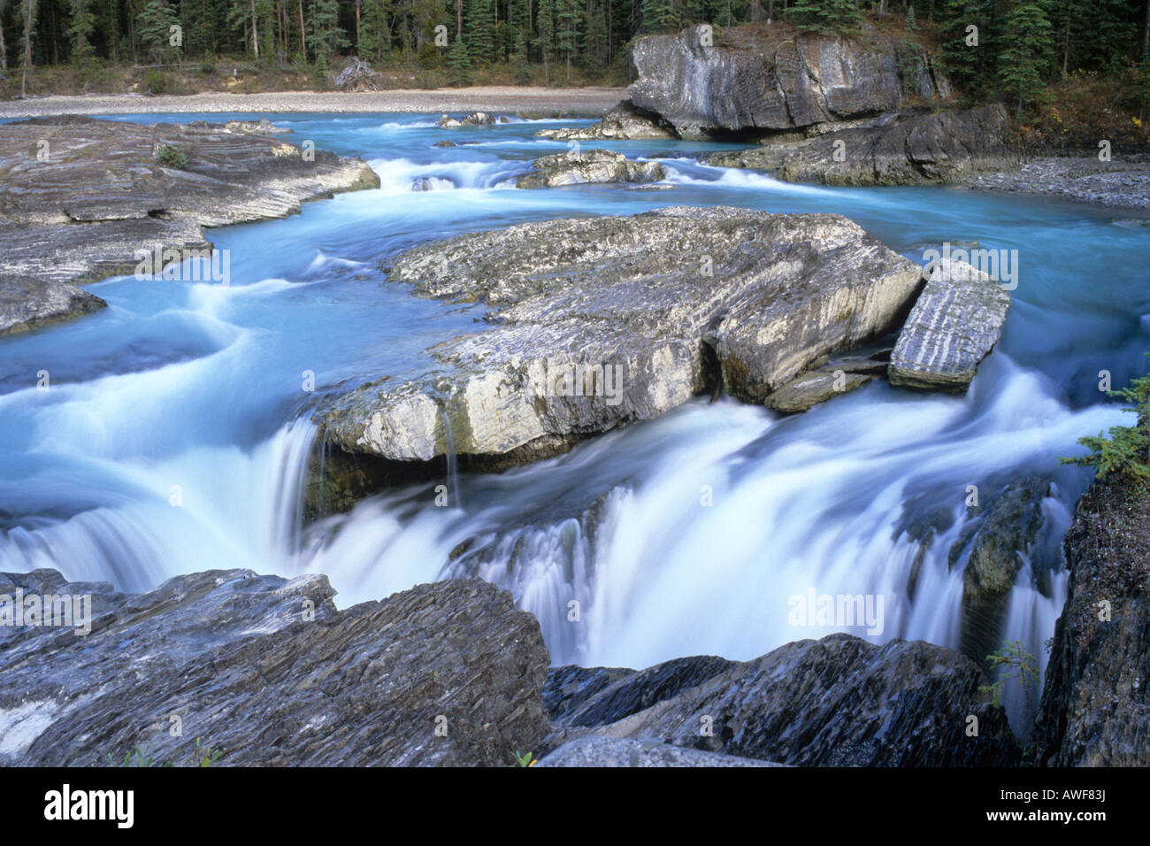 Kicking Horse River at The Natural Bridge Yoho National Park British ...