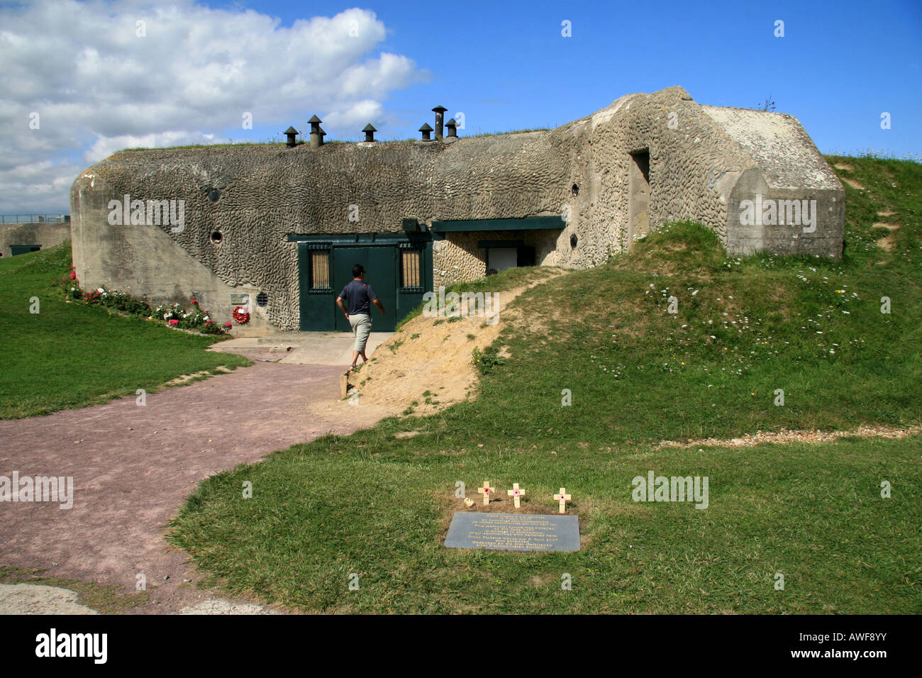 The rear of Casement No 1 at the German Battery at Merville, Normandy ...