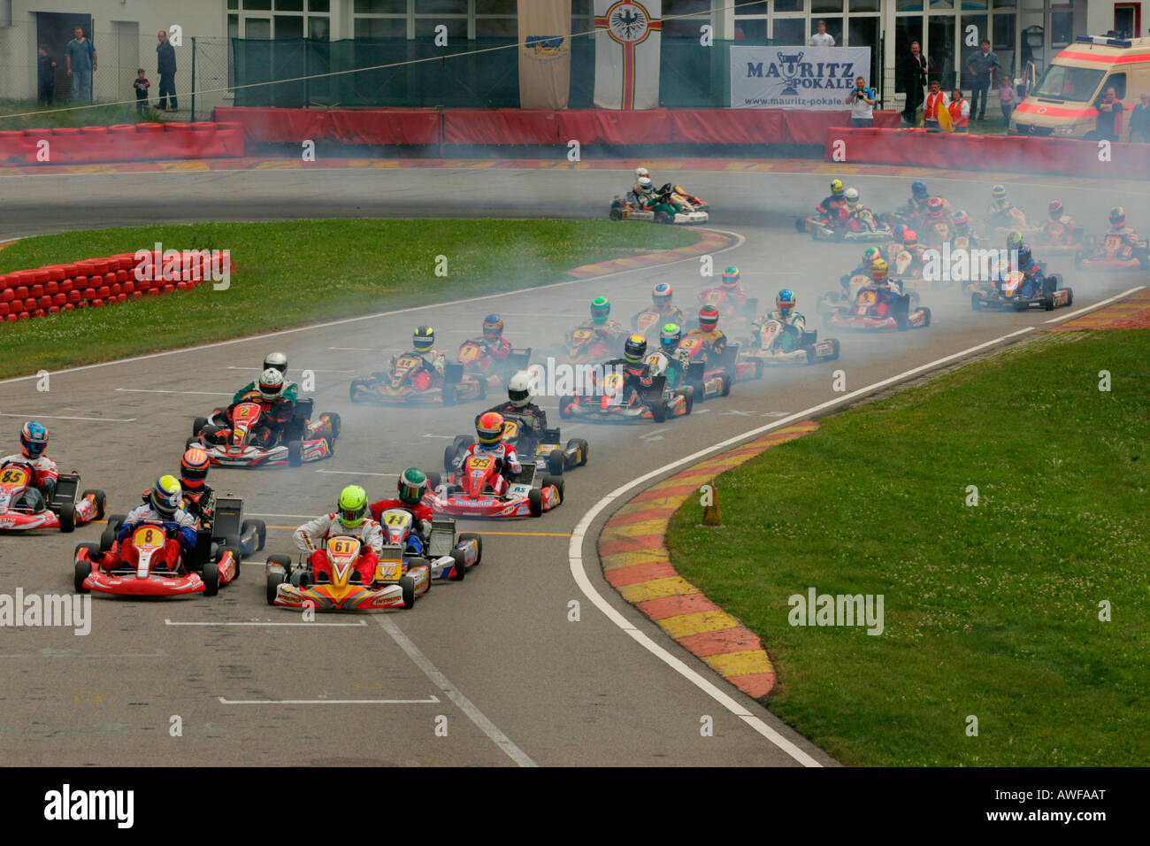 German Kartracing Championships, Kart track in Ampfing, Upper Bavaria ...