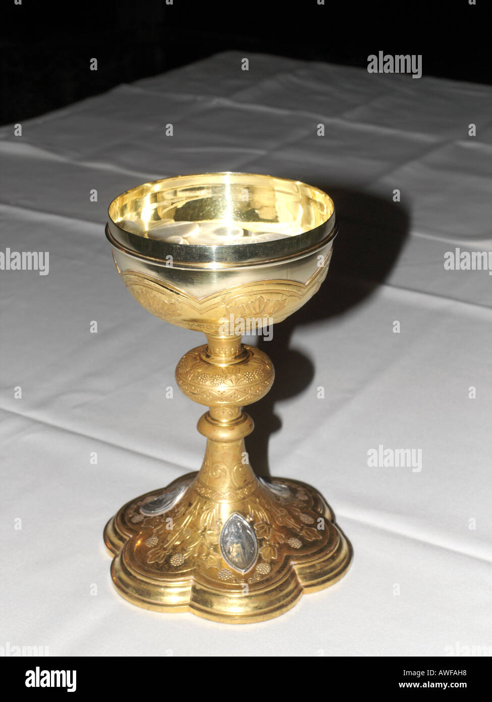 Catholic Container for Wafers Host Bowl Stock Photo - Alamy