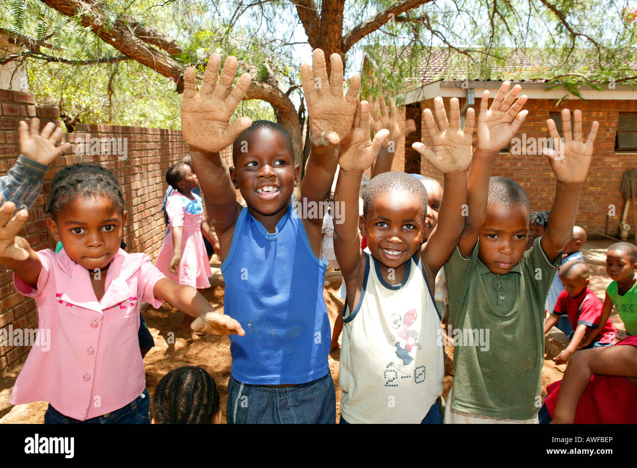 Botswana school children hi-res stock photography and images - Alamy