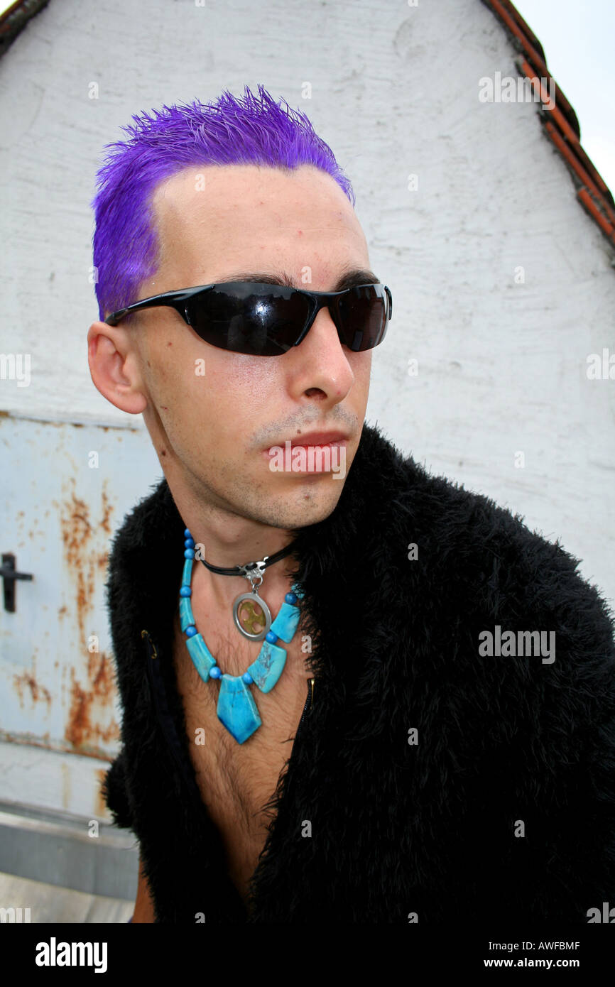 posing punk profile Stock Photo - Alamy