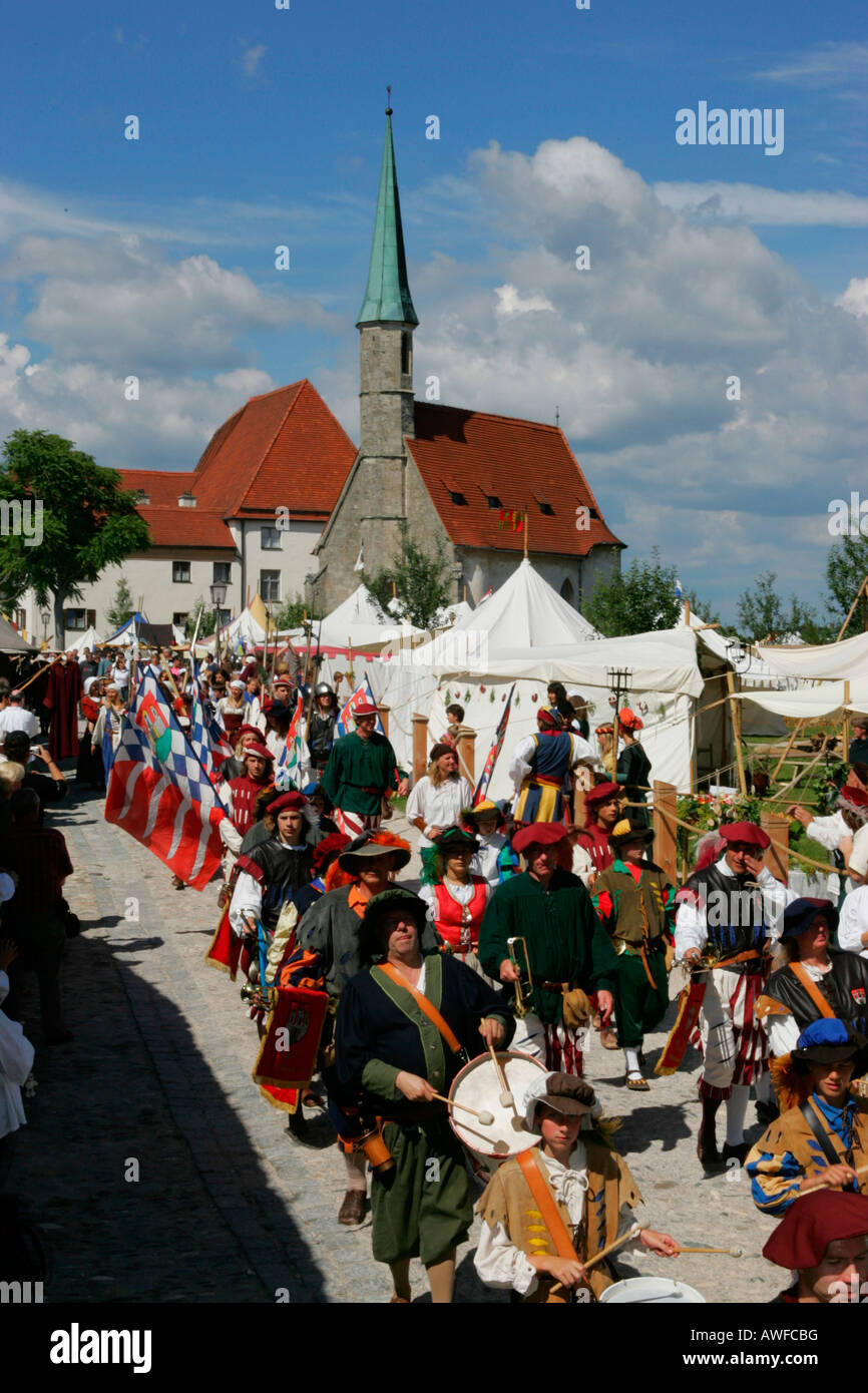 Medieval festival, Burghausen, Upper Bavaria, Bavaria, Germany, Europe ...