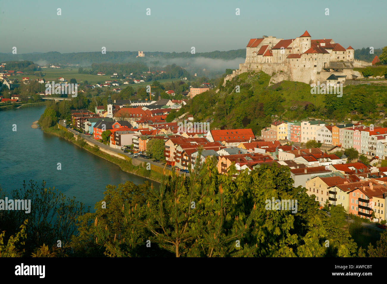 The longest castle in Europe, Burghausen, Upper Bavaria, Bavaria ...