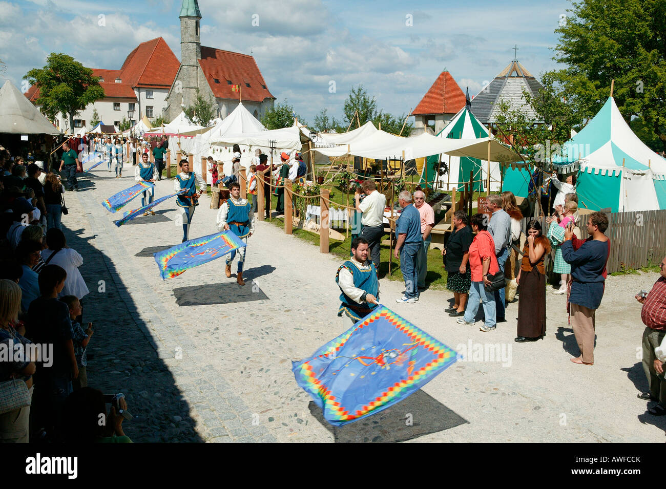Medieval festival, Burghausen, Upper Bavaria, Bavaria, Germany, Europe ...