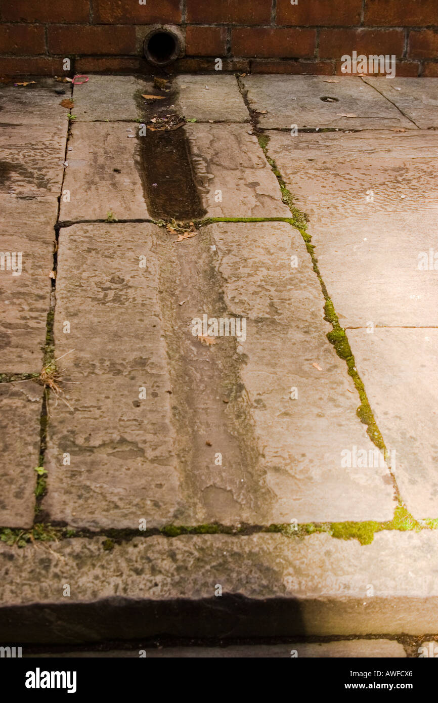 Rainwater channels for garden run off chiselled into Victorian ...