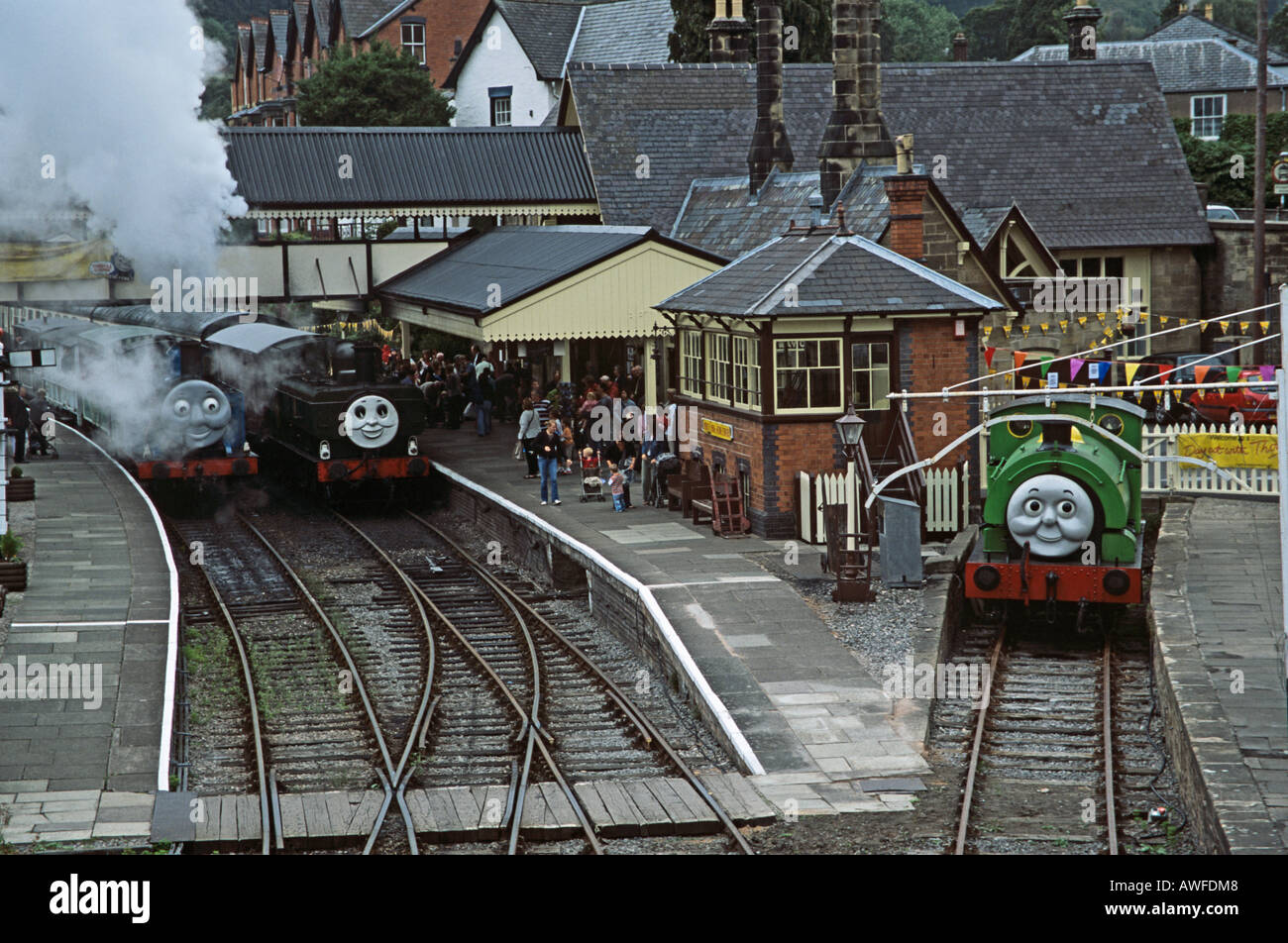 LLANGOLLEN DENBIGHSHIRE NORTH WALES UK August Thomas the Tank Engine ...