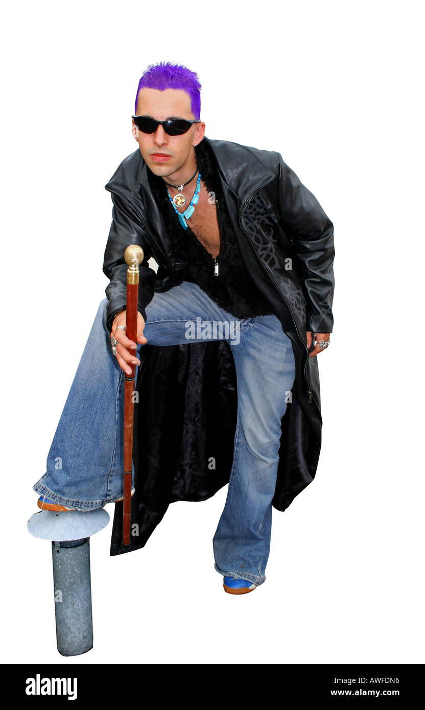 young punk wizard looking cool Stock Photo - Alamy