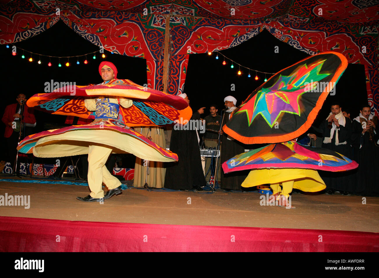 Dervish dancers, Sufis, Giza, Egypt, North Africa, Africa Stock Photo ...