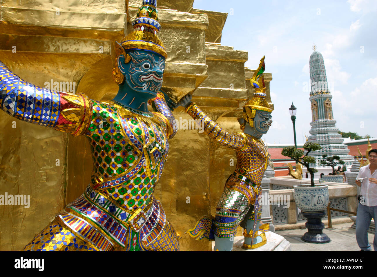 The statue of Demon (Yaksha), character from the Ramakien epic at ...