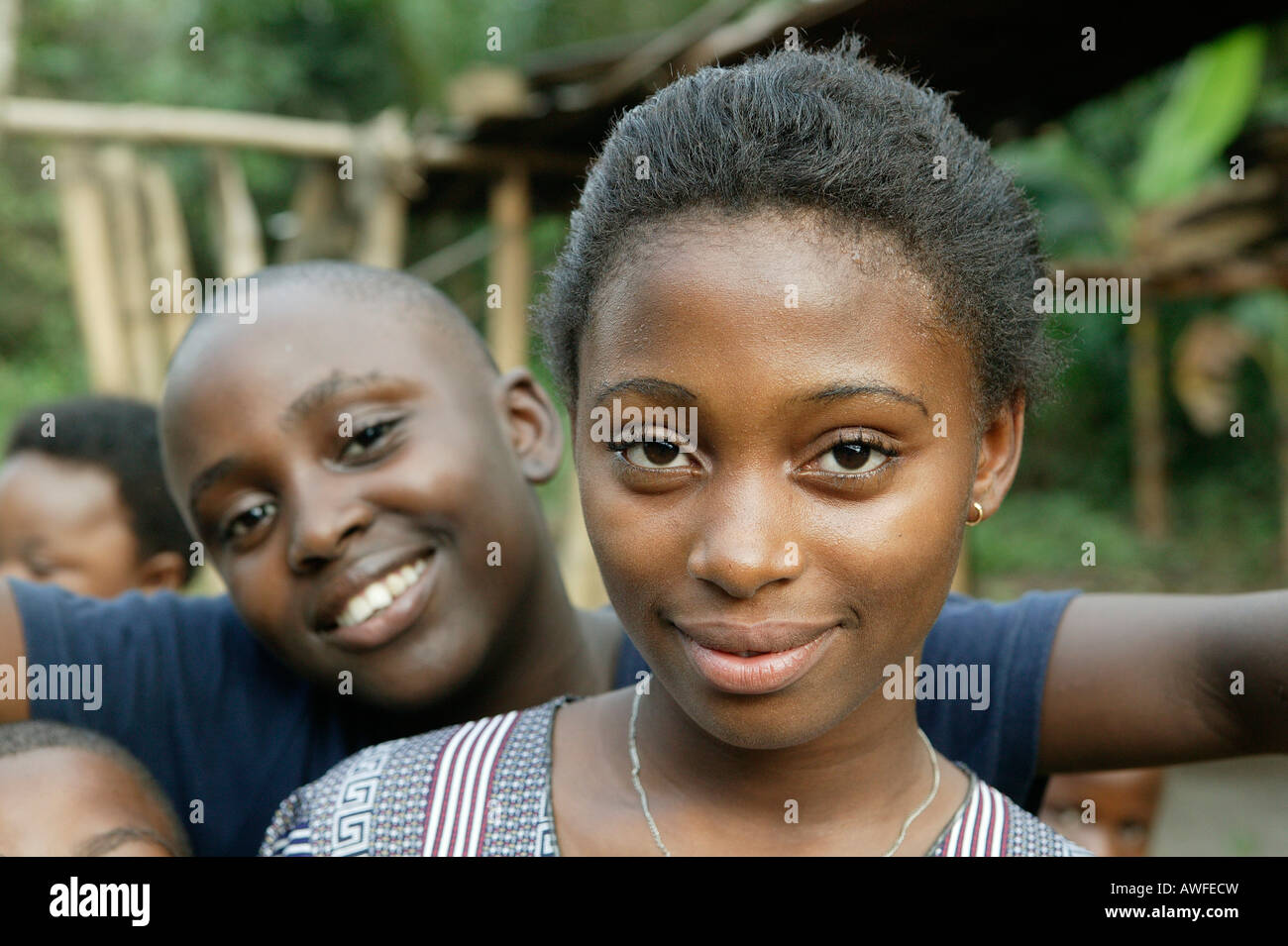 Girls, portrait, Cameroon, Africa Stock Photo - Alamy