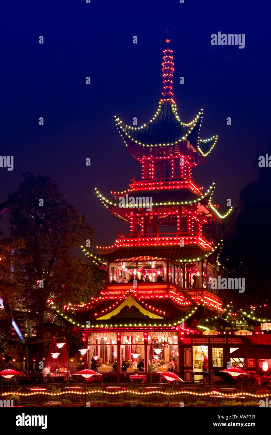 Chinese pavilion tivoli gardens copenhagen hi-res stock photography and ...