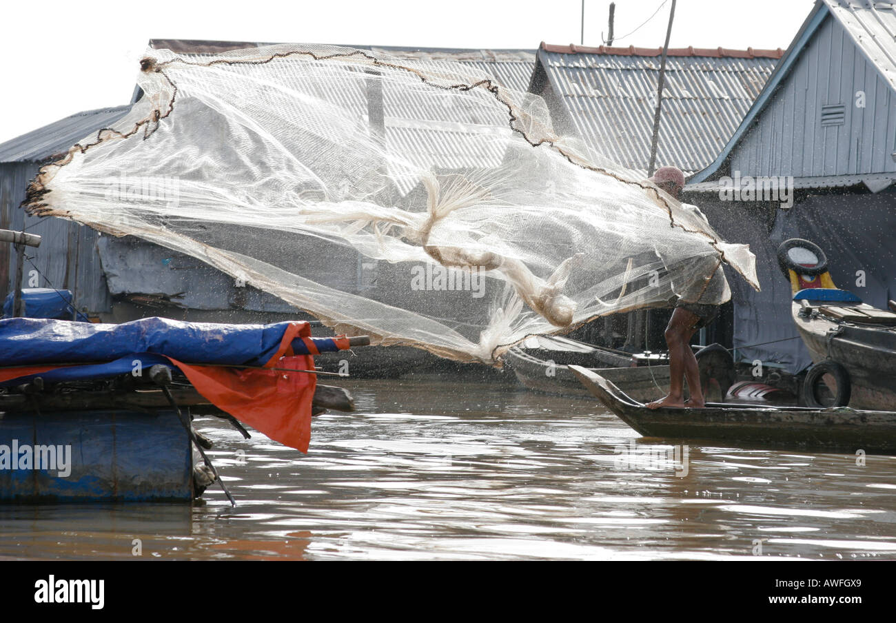 Mekong fisher man net hi-res stock photography and images - Alamy