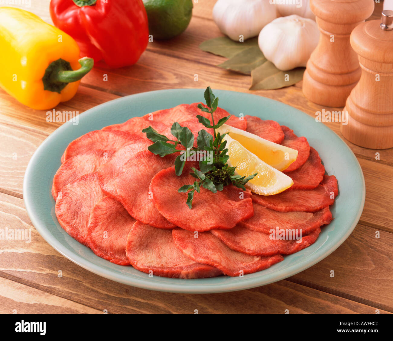 Raw ox tongue hi-res stock photography and images - Alamy