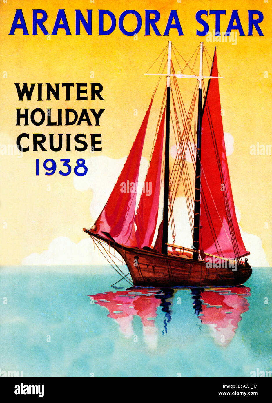 Arandora Star the cover of the 1938 winter holiday cruise brochure for ...