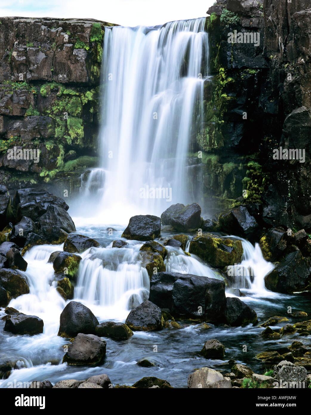 Oexarafoss waterfall hi-res stock photography and images - Alamy
