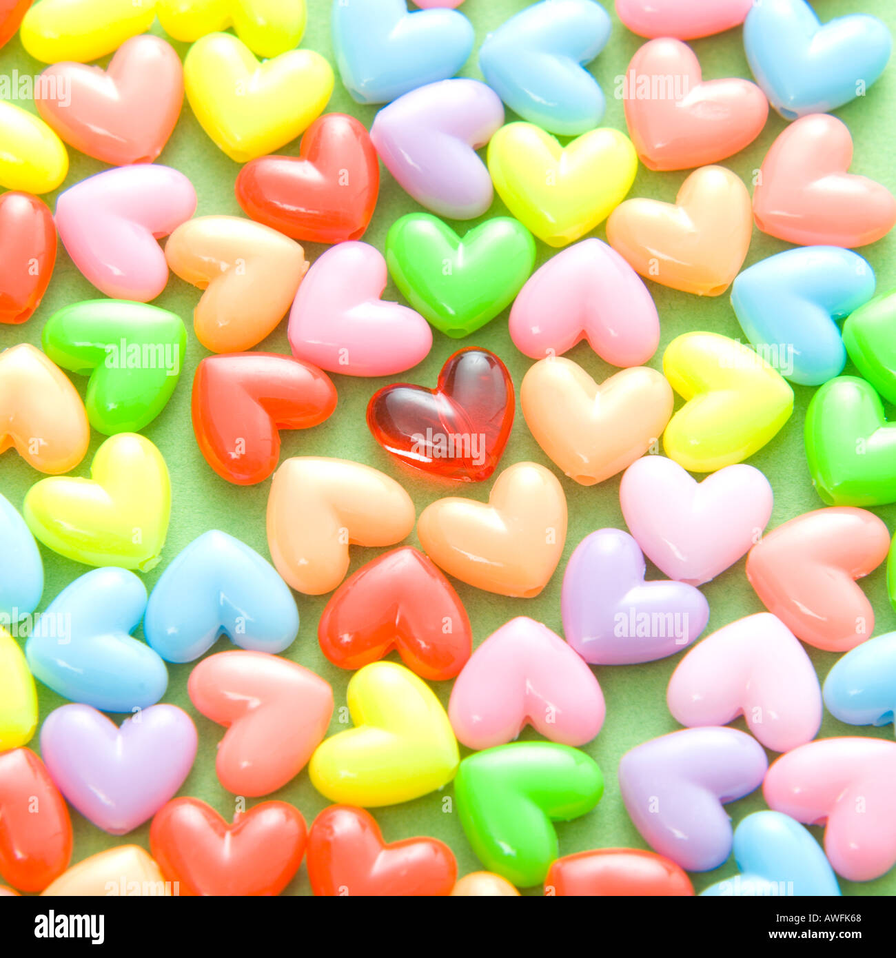 Heart shaped beads Stock Photo - Alamy