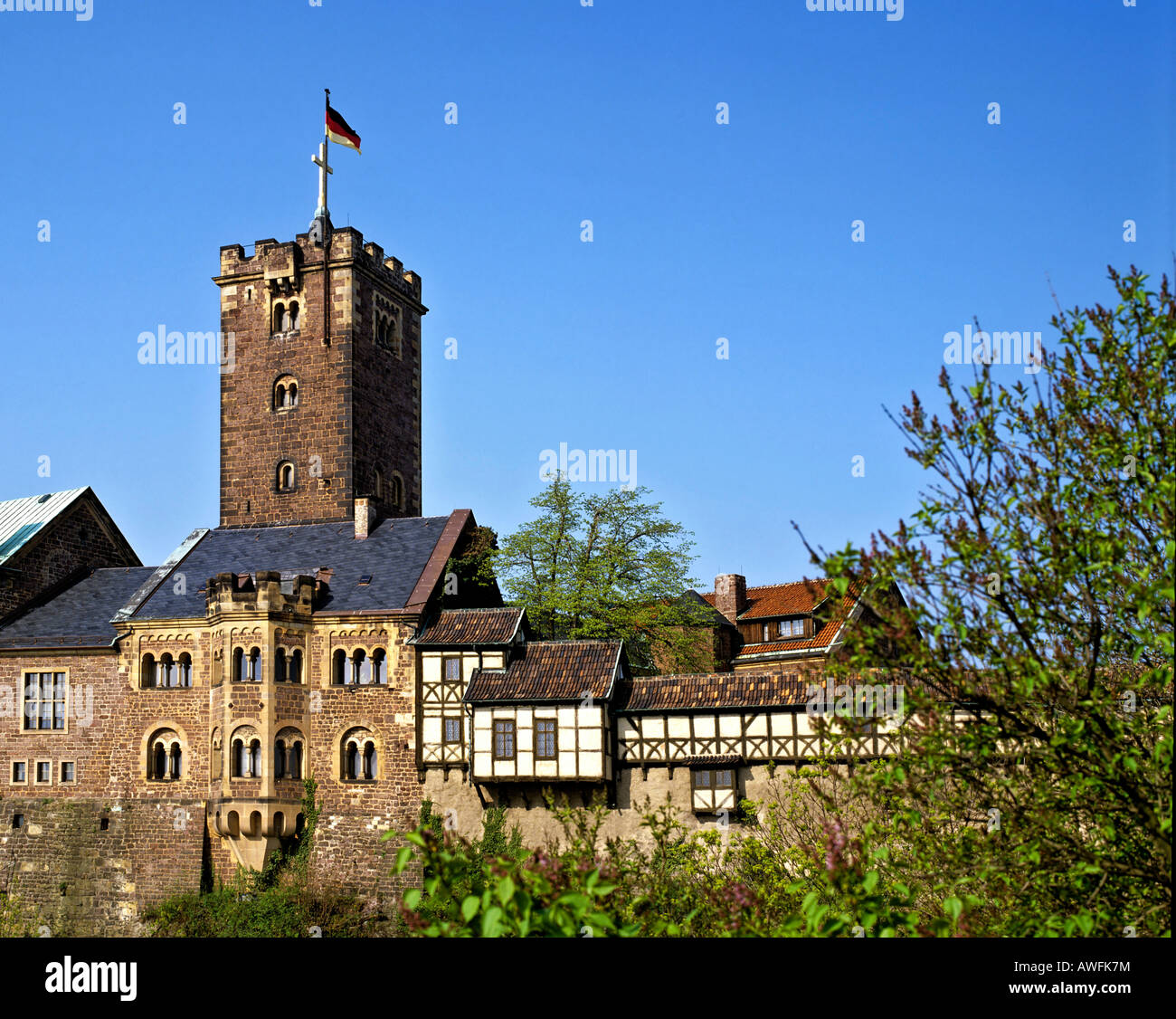 Wartburg Castle, Eisenach, Thuringian Forest, Thuringia, Germany ...