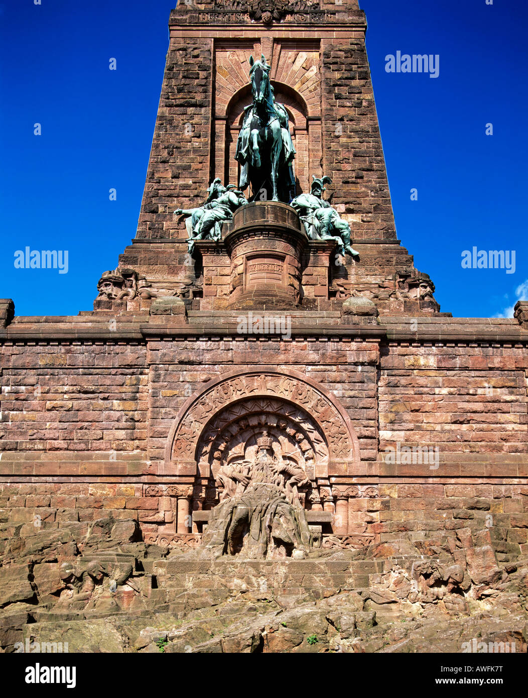 Kyffhaeuser- or Barbarossa Monument, Bad Frankenhausen, Thuringia ...