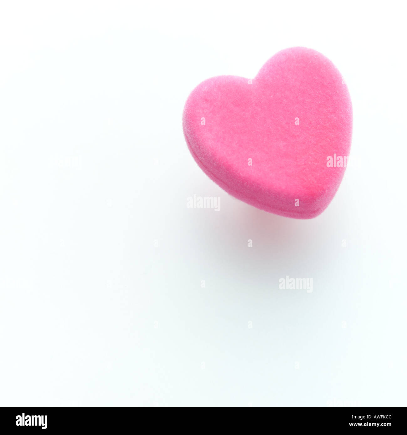 Heart shaped pink object Stock Photo - Alamy
