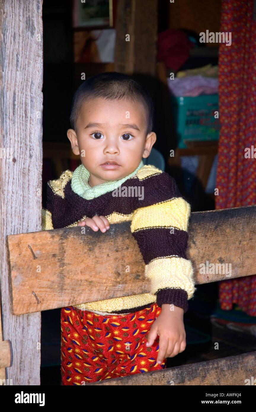 Stock photograph of a small boy son of Sikh father and Burman mother in ...