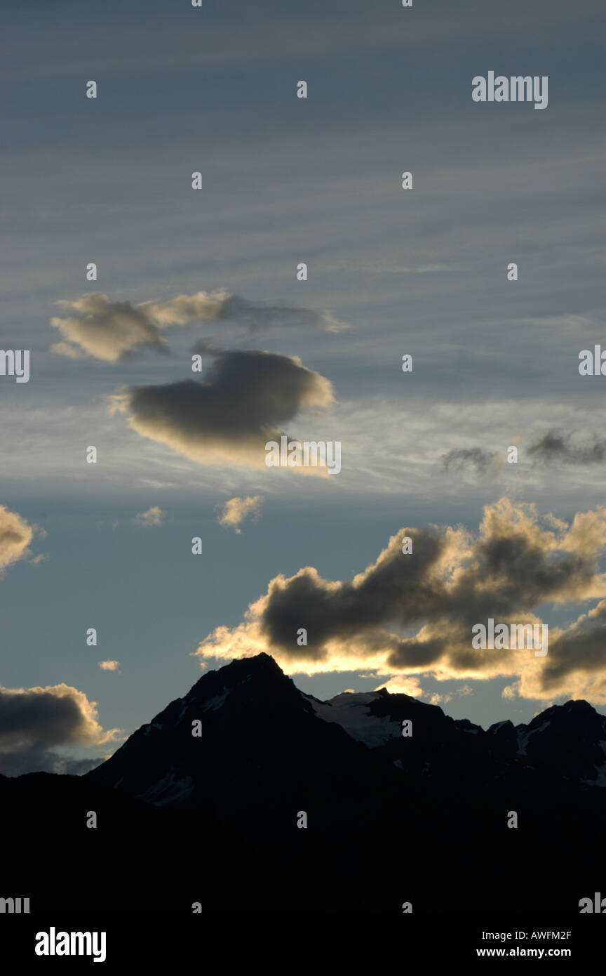 Dawn on Prince William Sound, Kenai Peninsula, Alaska Stock Photo - Alamy