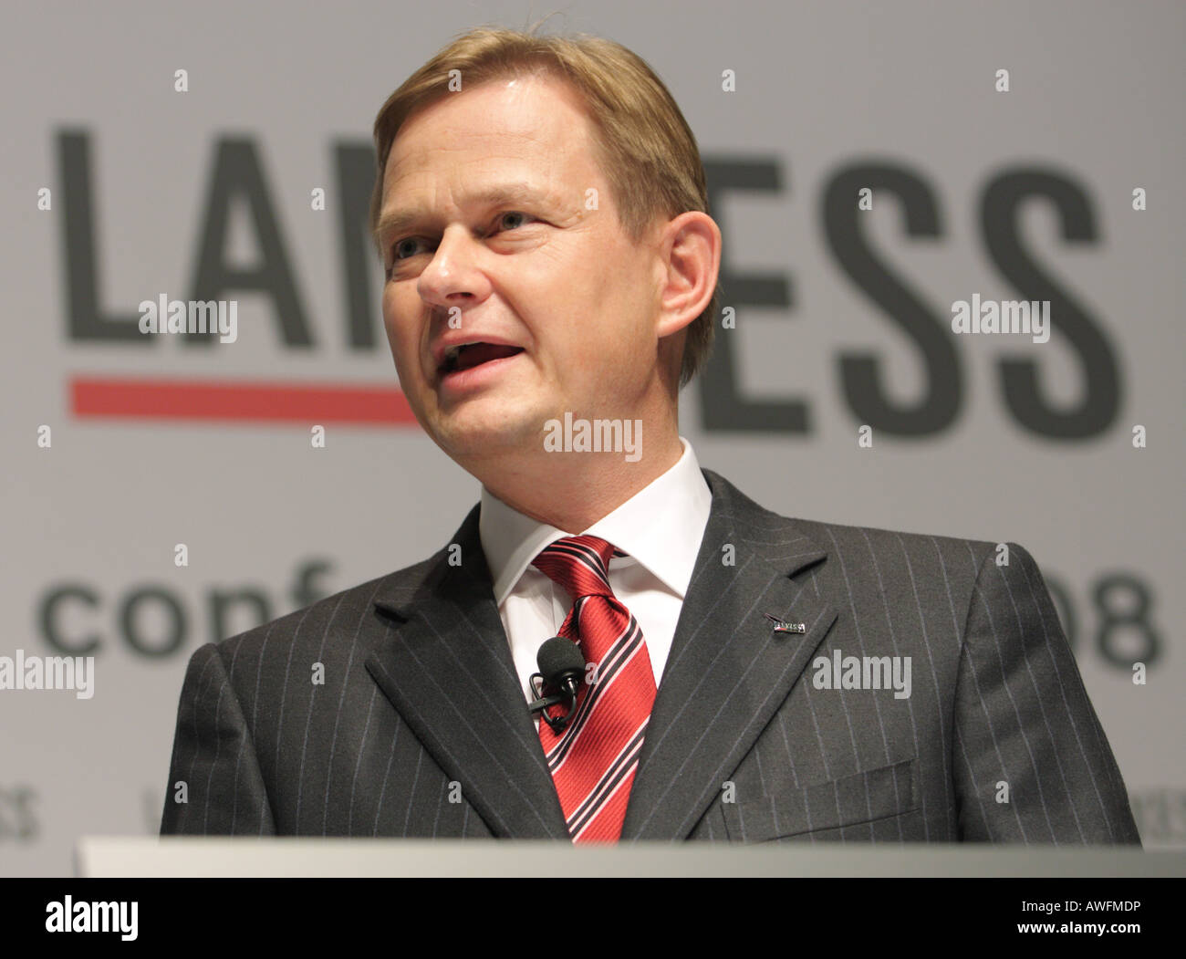 Lanxess CEO Axel Claus Heitmann chief executive officer Germany Stock ...