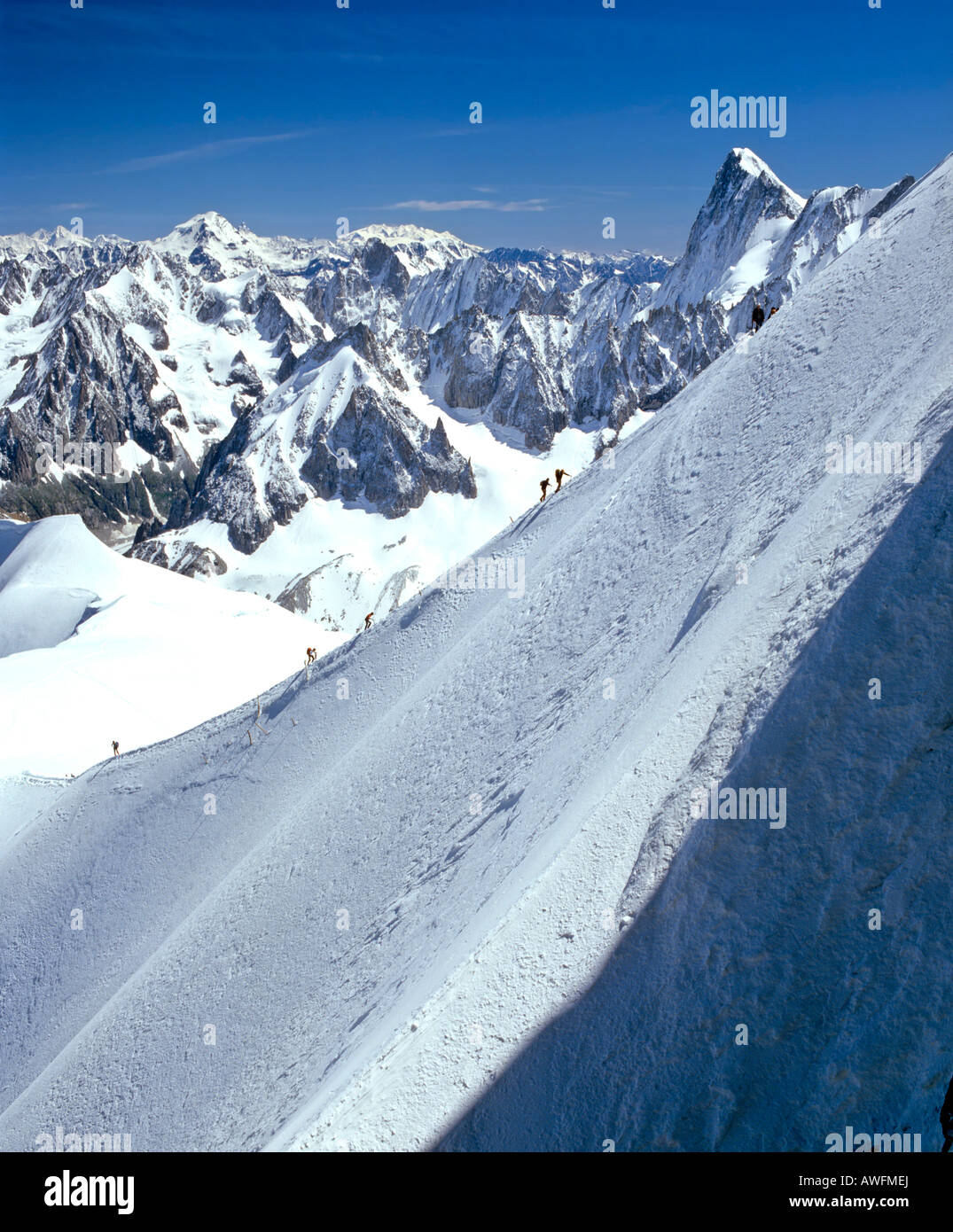 Climb from Vallee Blanche to Mt. Aiguille du Midi, Grandes Jorasses ...