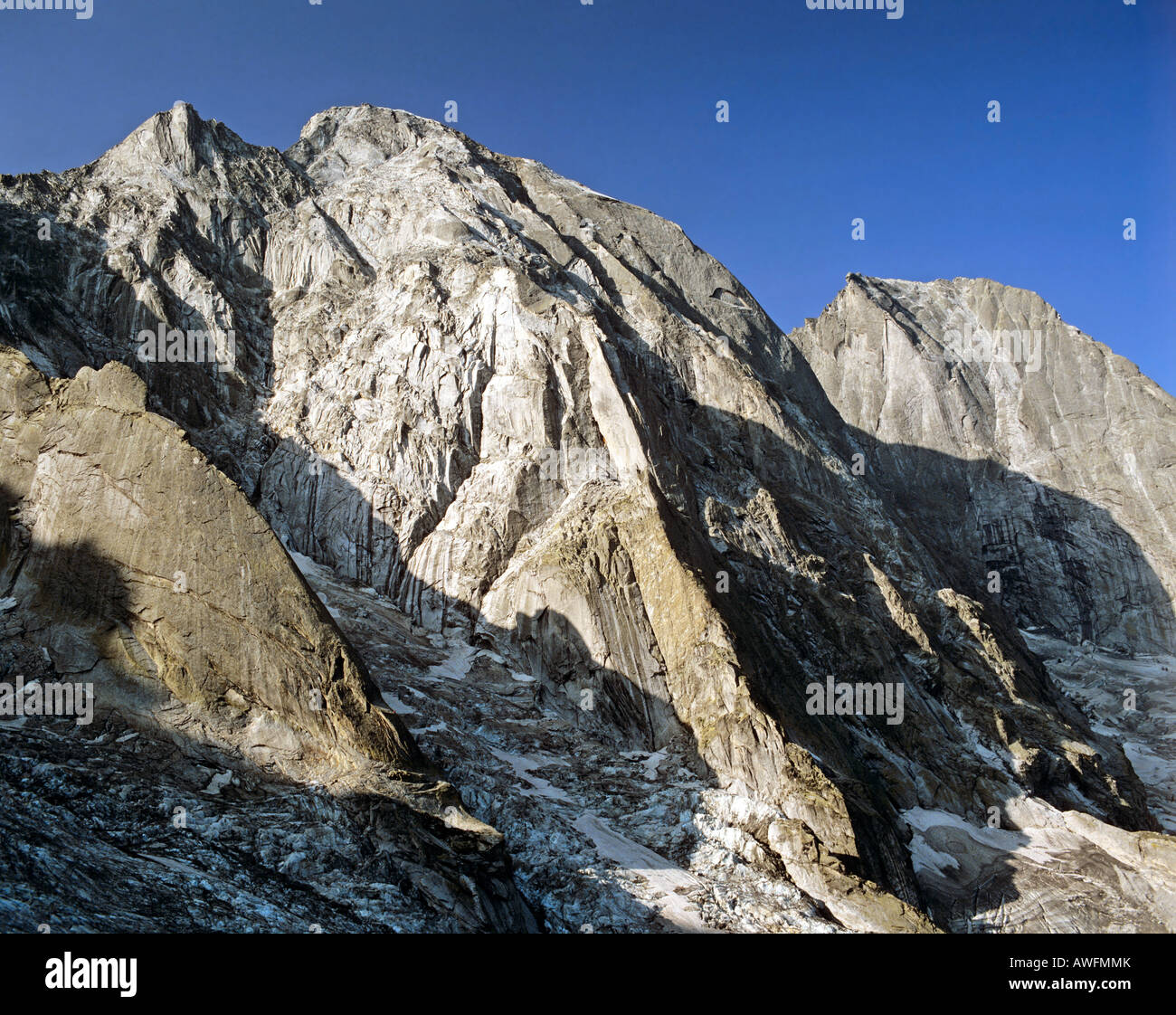 Mts. Buegeleisenkante, Piz Cengalo and Piz Badile, Bergell, Grisons ...