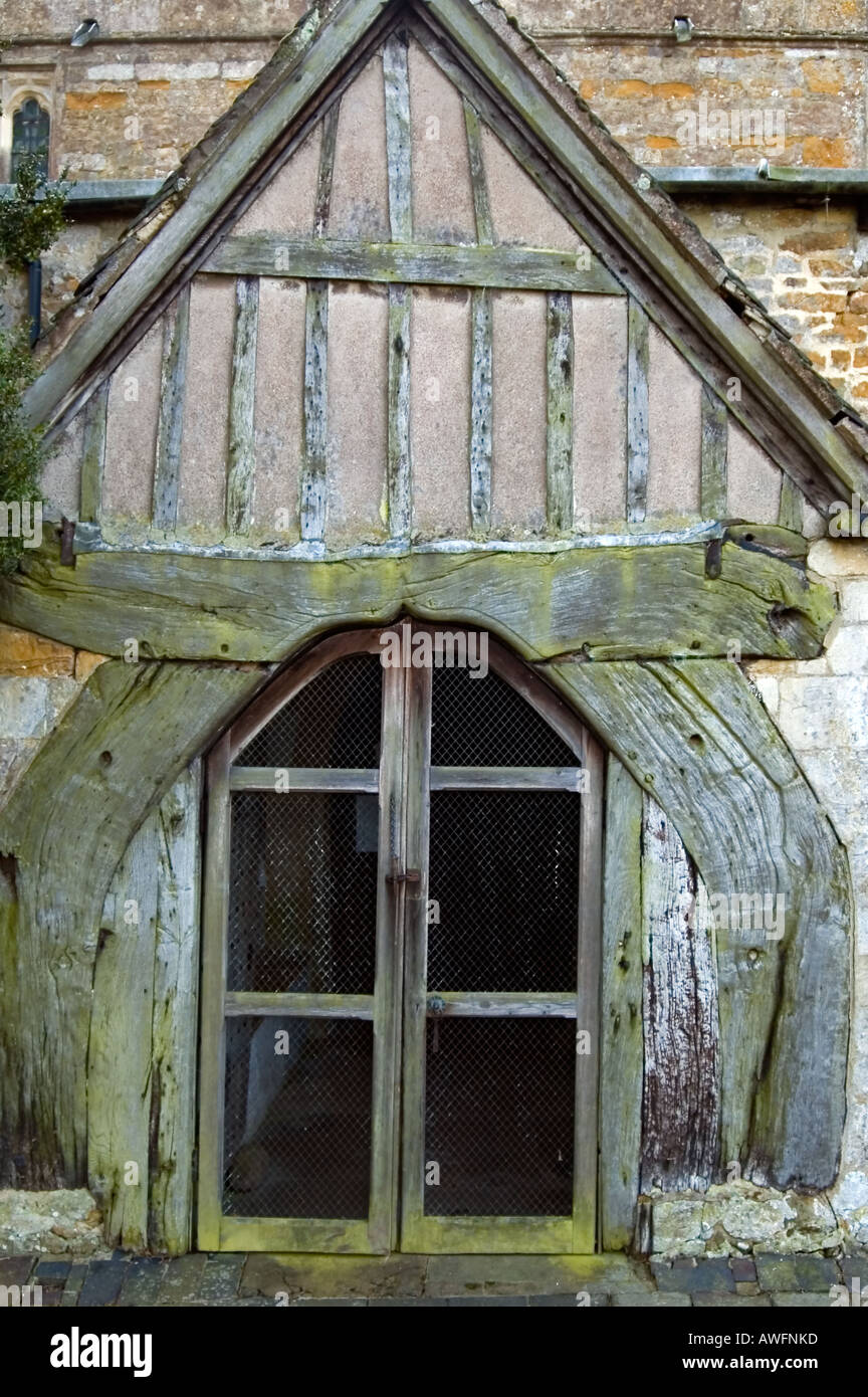 Entrance to Marston Trussell Church Stock Photo - Alamy