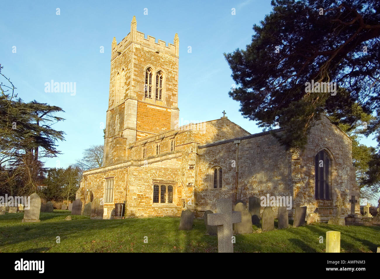 Marston Trussell Church Stock Photo - Alamy