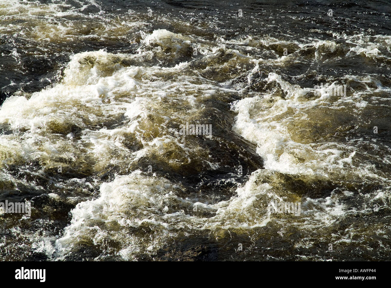 dh Falls of Dochart KILLIN STIRLINGSHIRE River Dochart rapids water ...