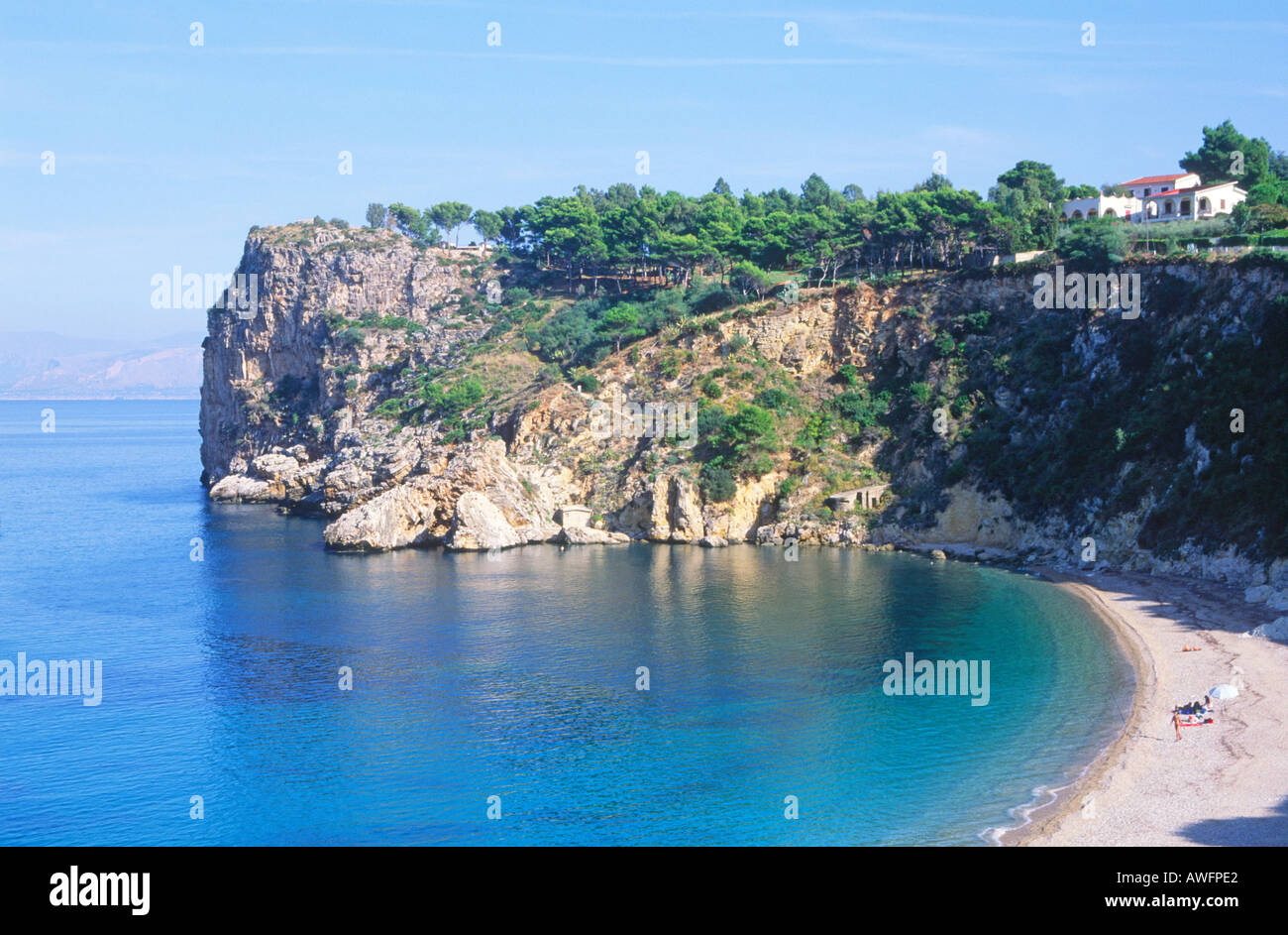 Guidaloca Bay beach near Scopello, Trapani Province, North West Sicily ...