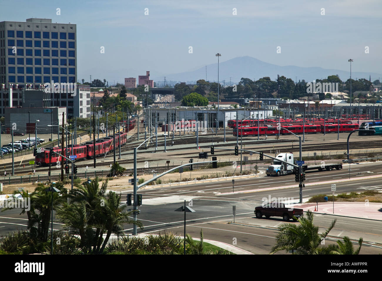 MTS Trolley San Diego, California, USA Stock Photo - Alamy