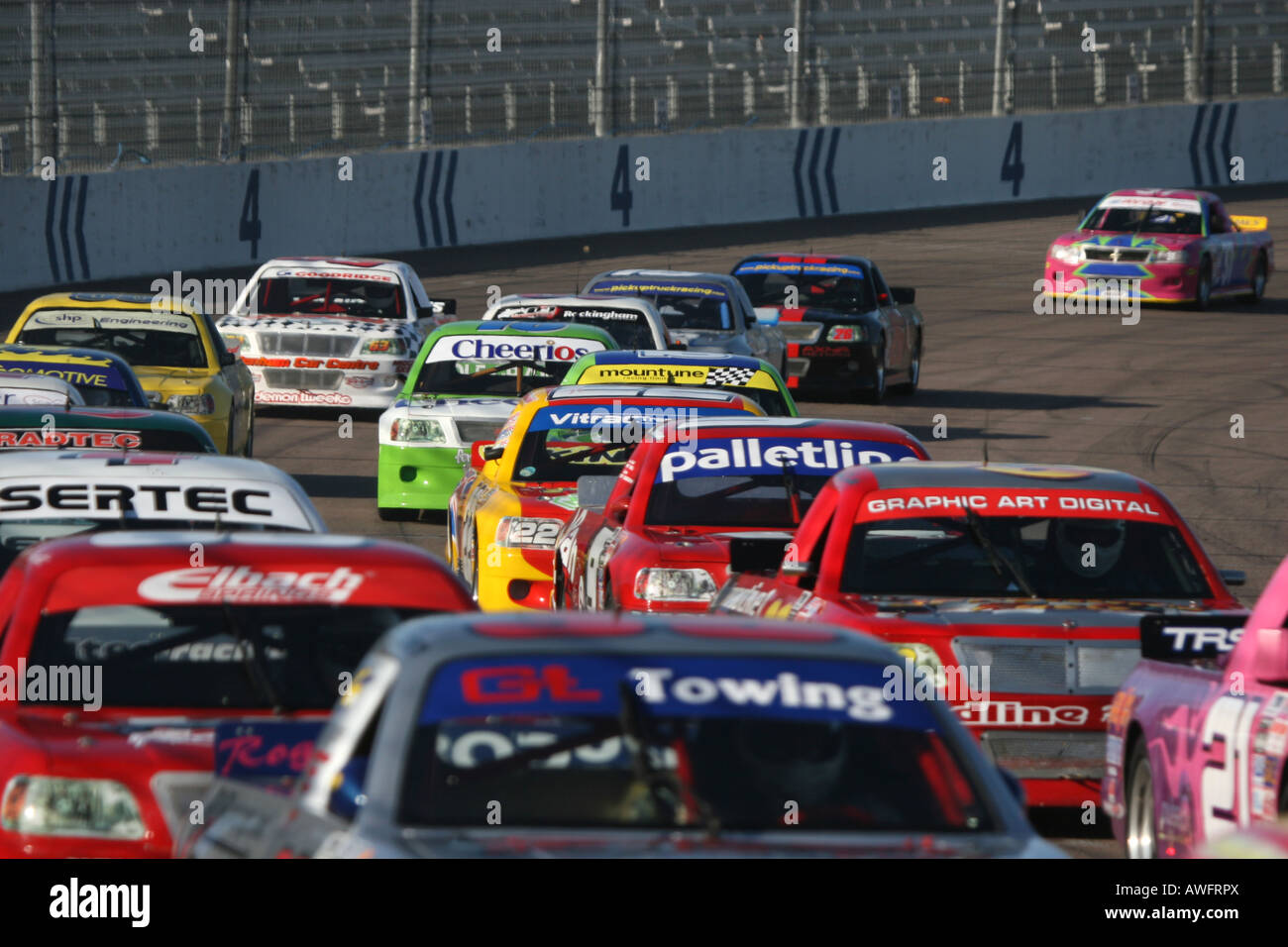 Racing pick up trucks Stock Photo - Alamy