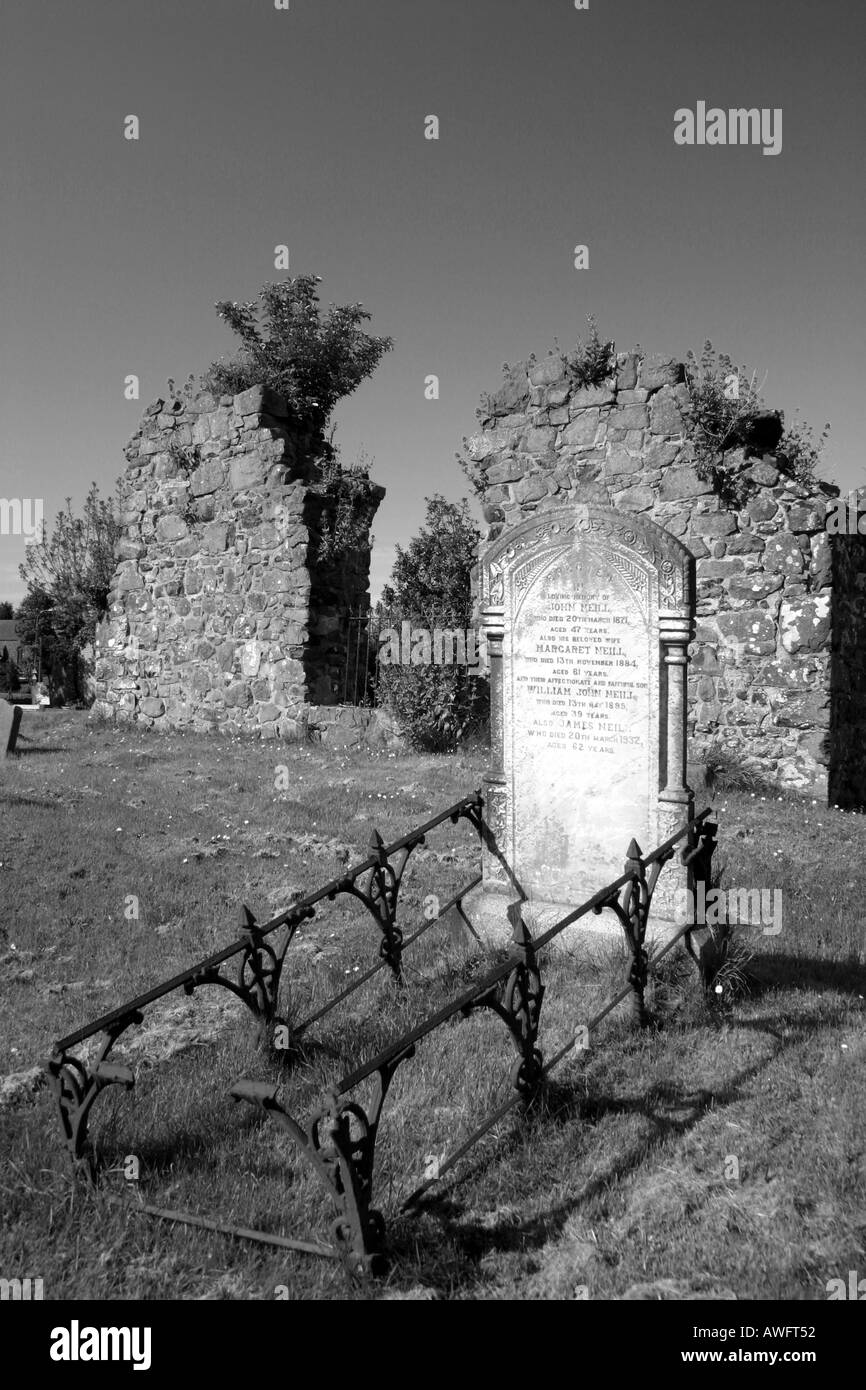 Old graveyard in Seagoe Cemetery, Portadown, County Armagh, Northern ...