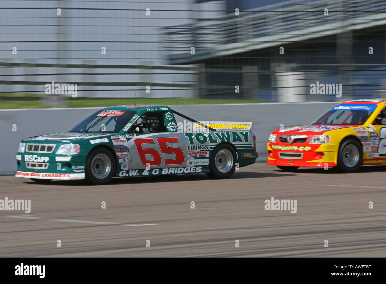 Racing pick up trucks Stock Photo - Alamy