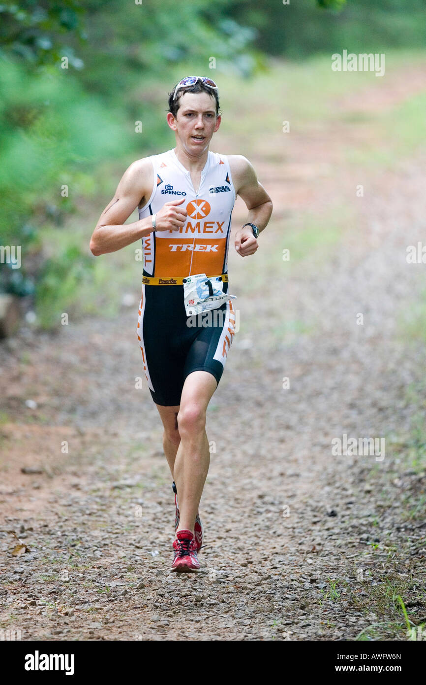 Andrew Hodges, a triathlete with Timex, races in the Charlottesville ...