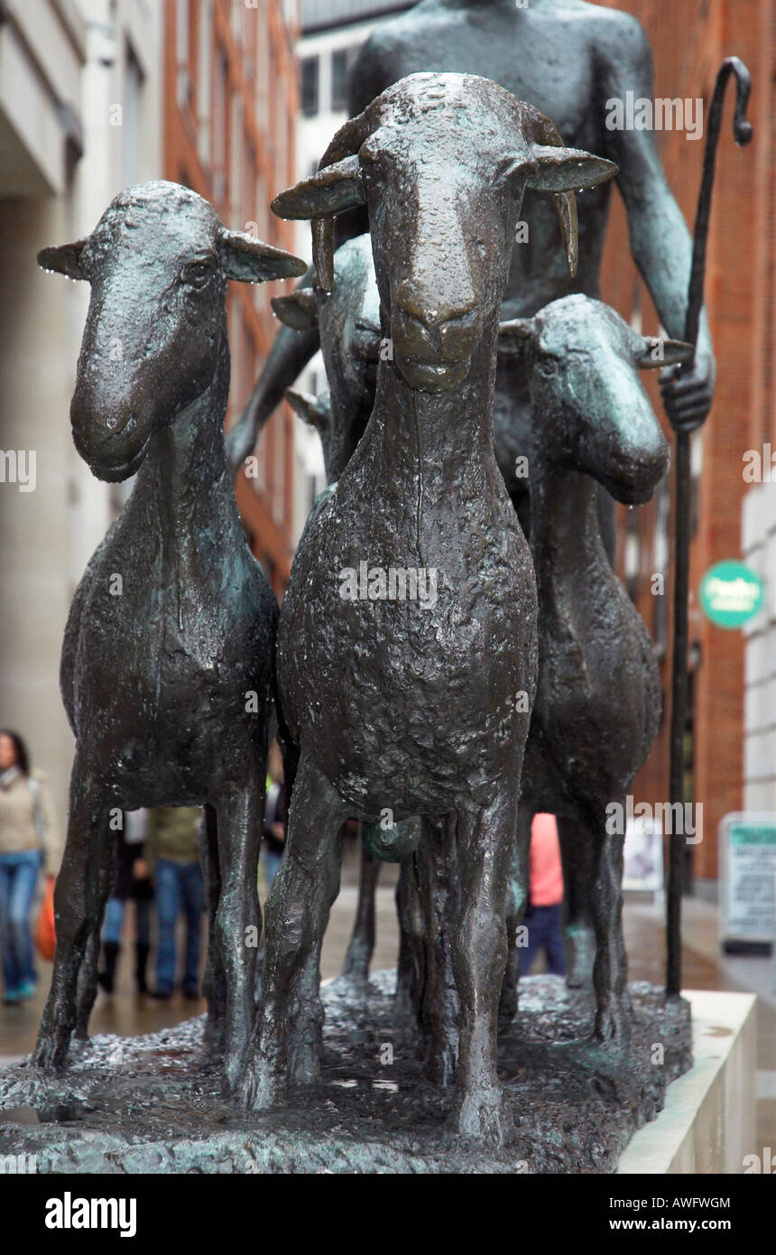 London paternoster square statue shepherd hi-res stock photography and ...