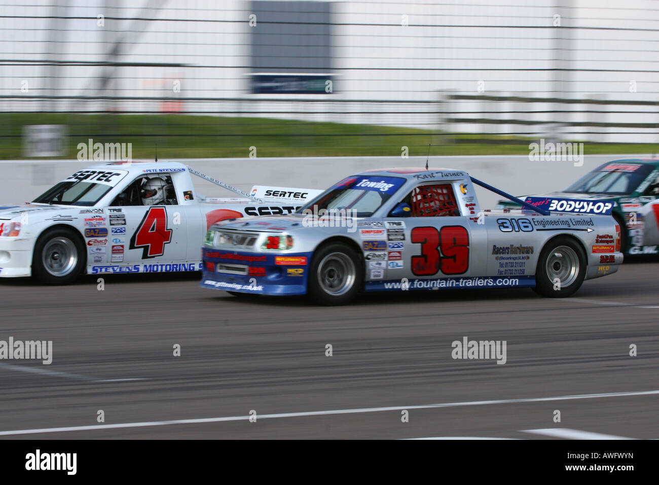 Racing pick up trucks Stock Photo - Alamy