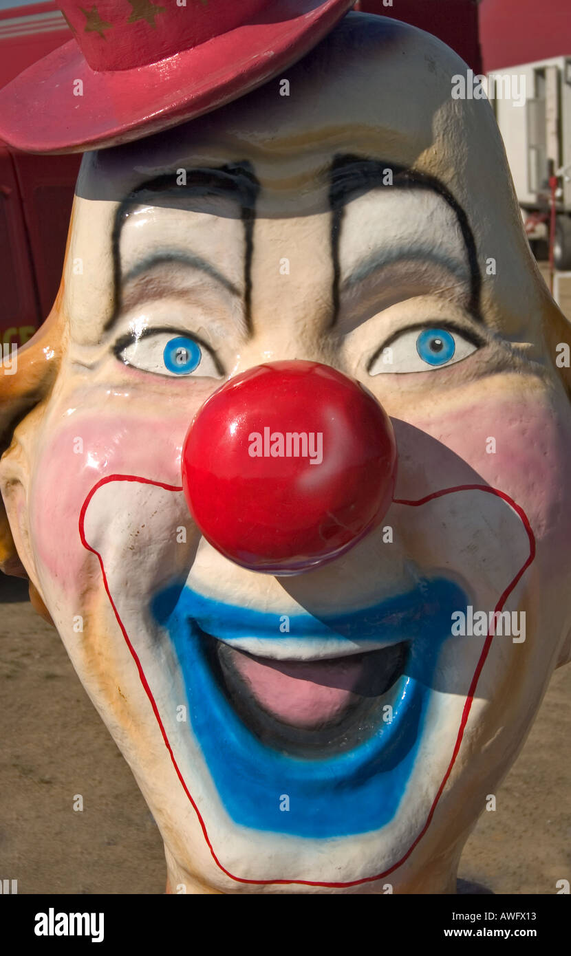 Closeup of Clown face Stock Photo - Alamy