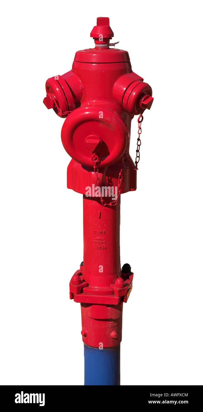 Fire hydrant isolated on a white background Stock Photo - Alamy