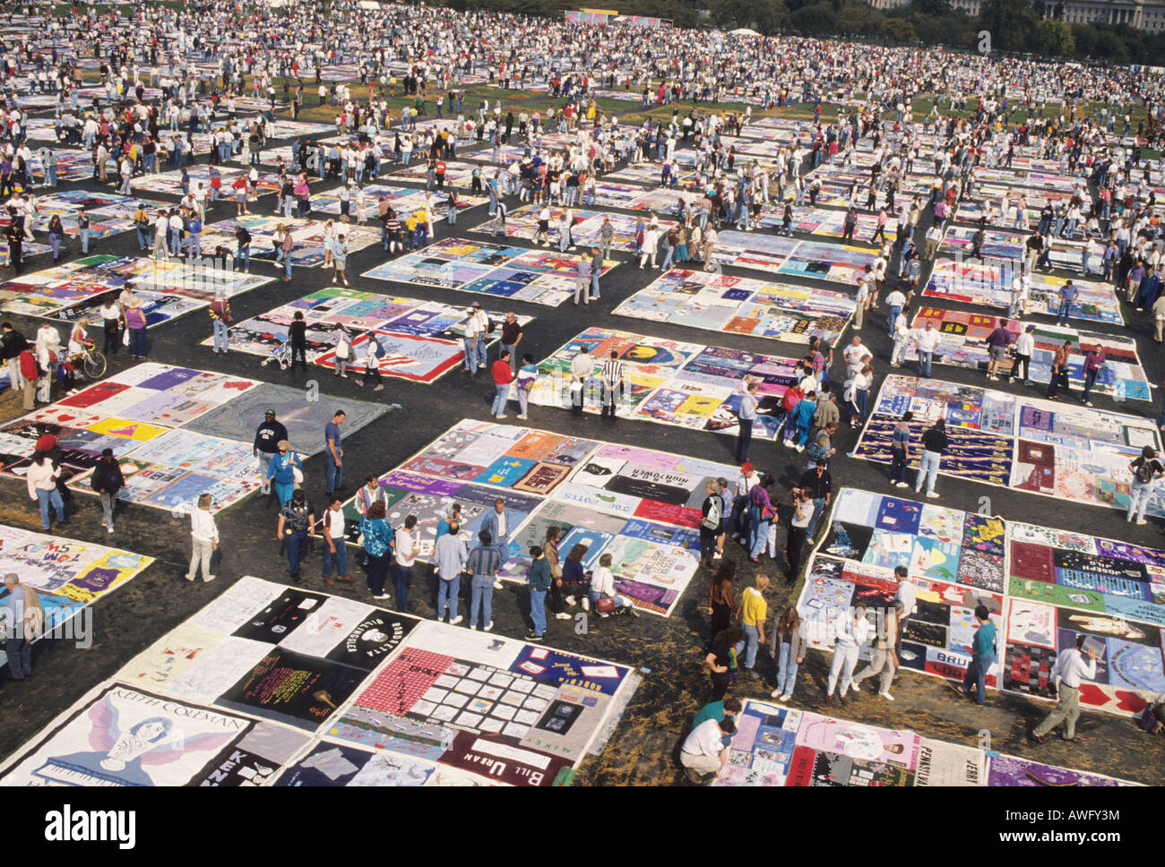 Aids quilt hi-res stock photography and images - Alamy