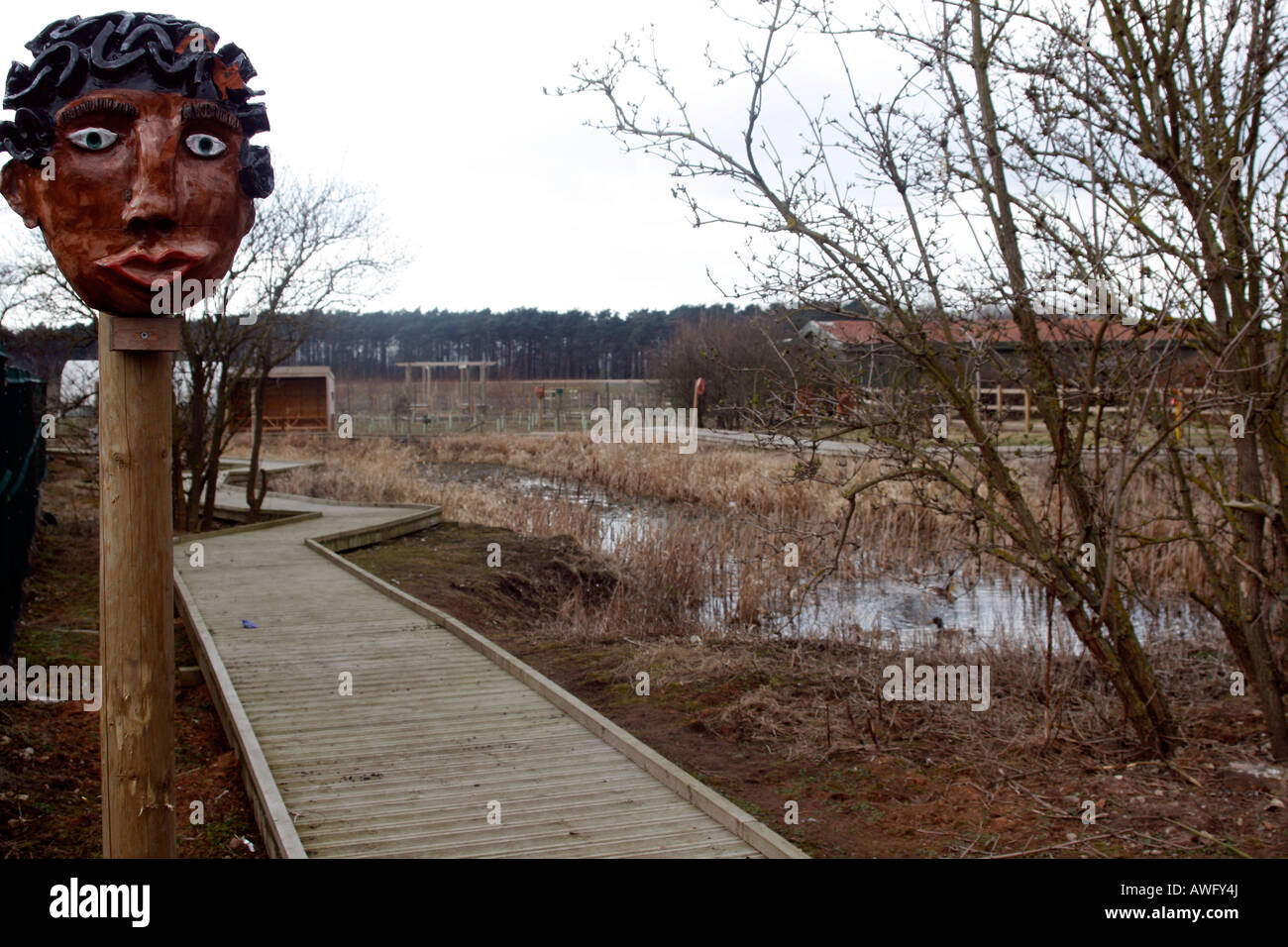 the wildlide pond, made largely by the residents themselves. Hesley ...