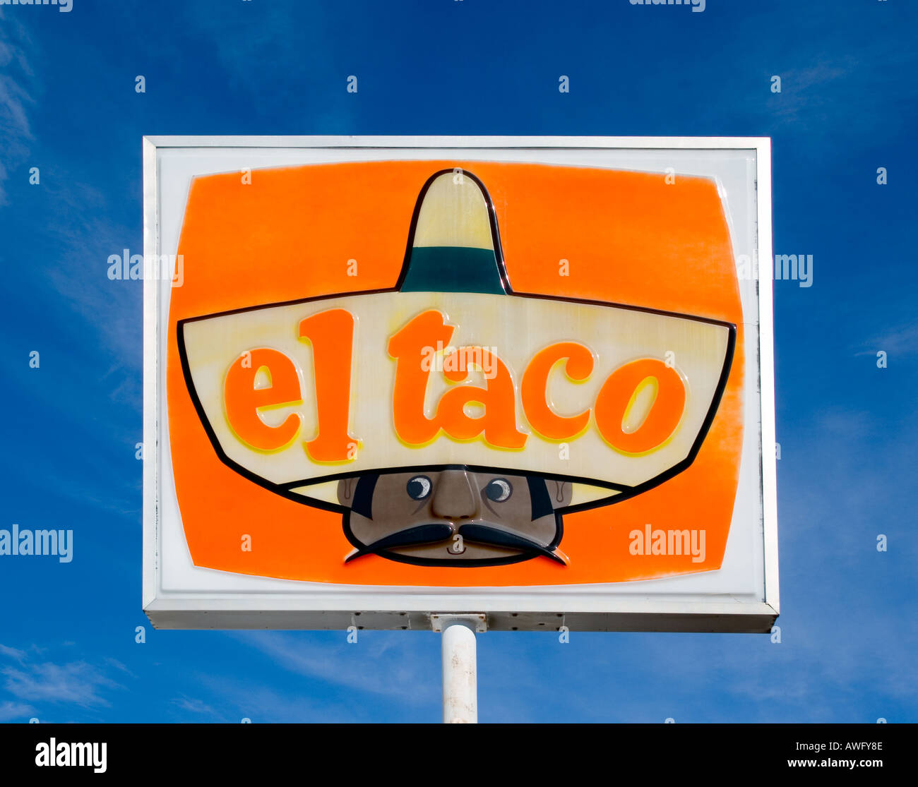 Close up of an El Taco sign in Tucson Arizona Stock Photo - Alamy