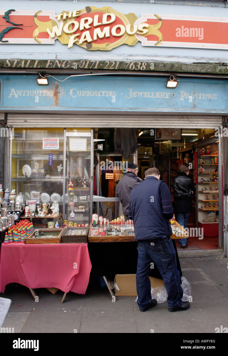 The World Famous antiques shop Portobello Road London March 2008 Stock ...