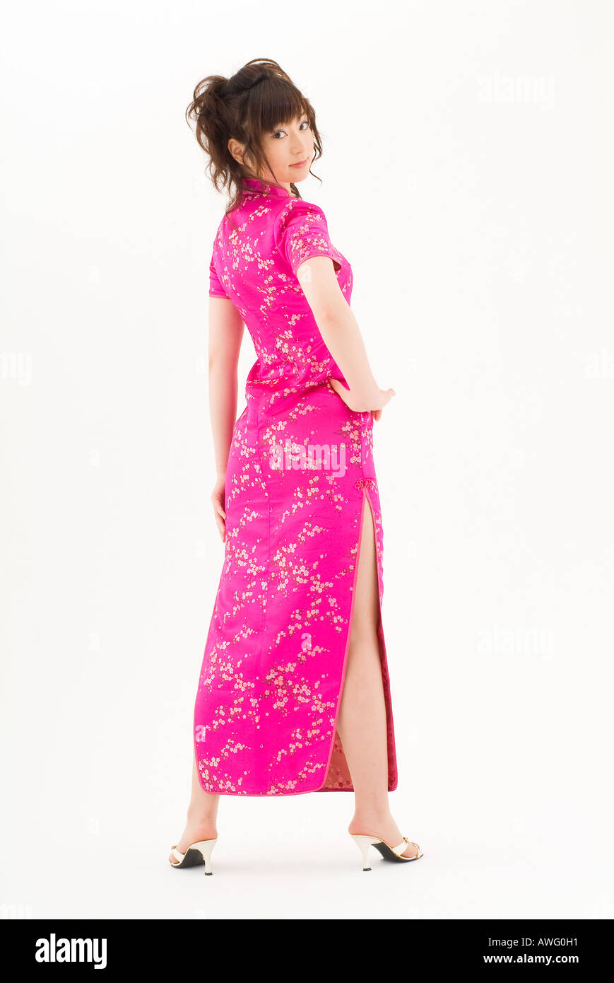 Asian woman standing full Cut Out Stock Images & Pictures - Alamy