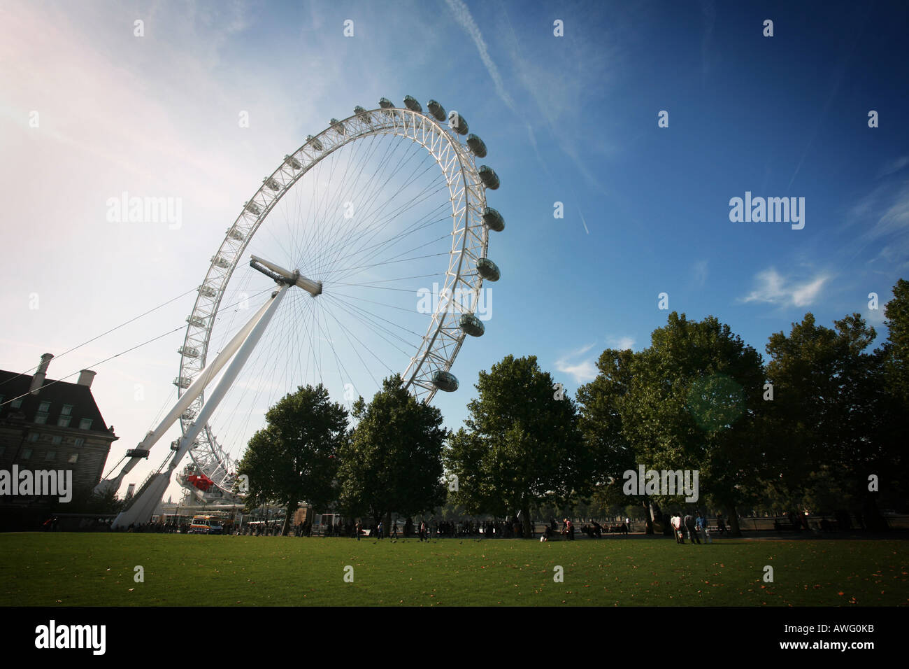 The London Eye world famous landmark tourist attraction on south bank ...
