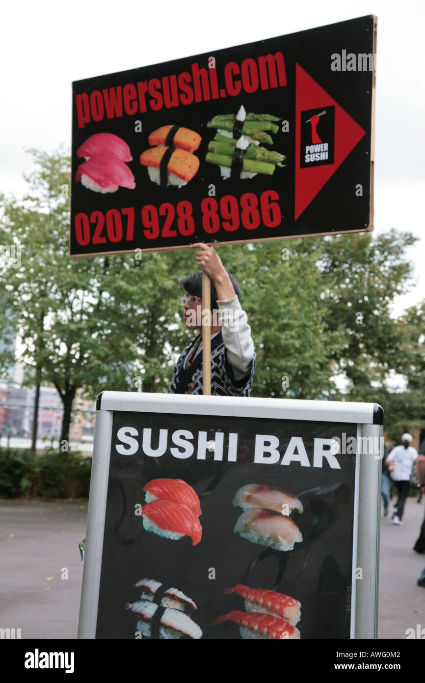 sushi bar advertising Stock Photo - Alamy