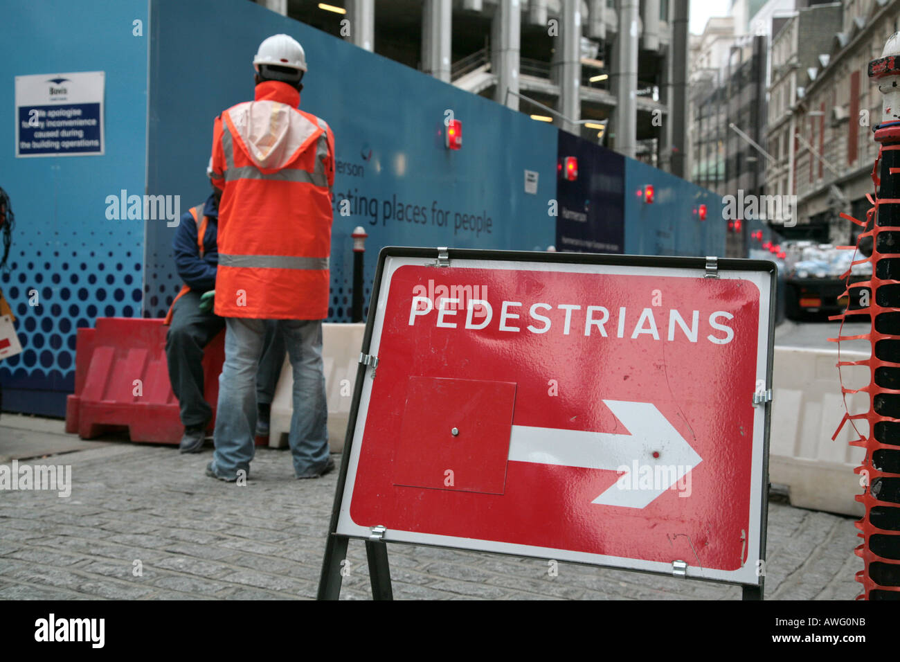 Construction work in City of London Stock Photo - Alamy